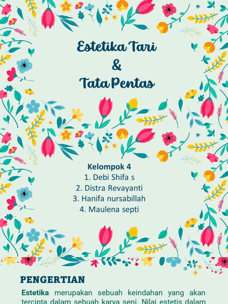 Estetika dan Tata Pentas Tari | PDF | Kajian Bahasa Asing | Seni