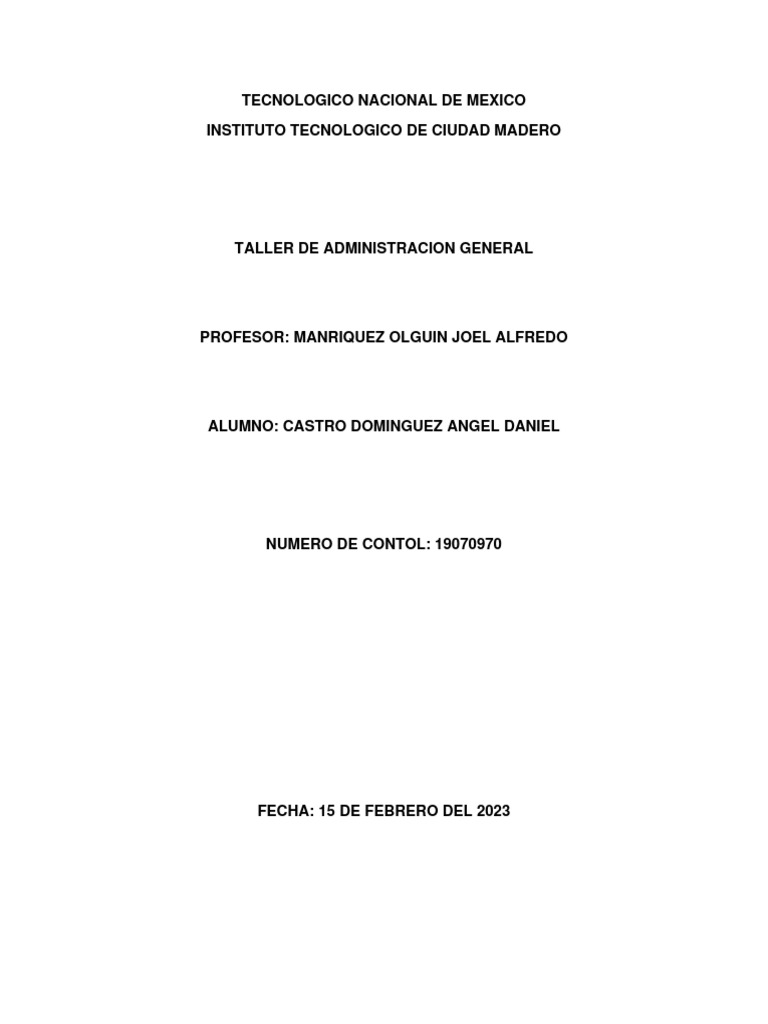 Reporte de Etapas Del Proceso Administrativo | PDF | Liderazgo ...