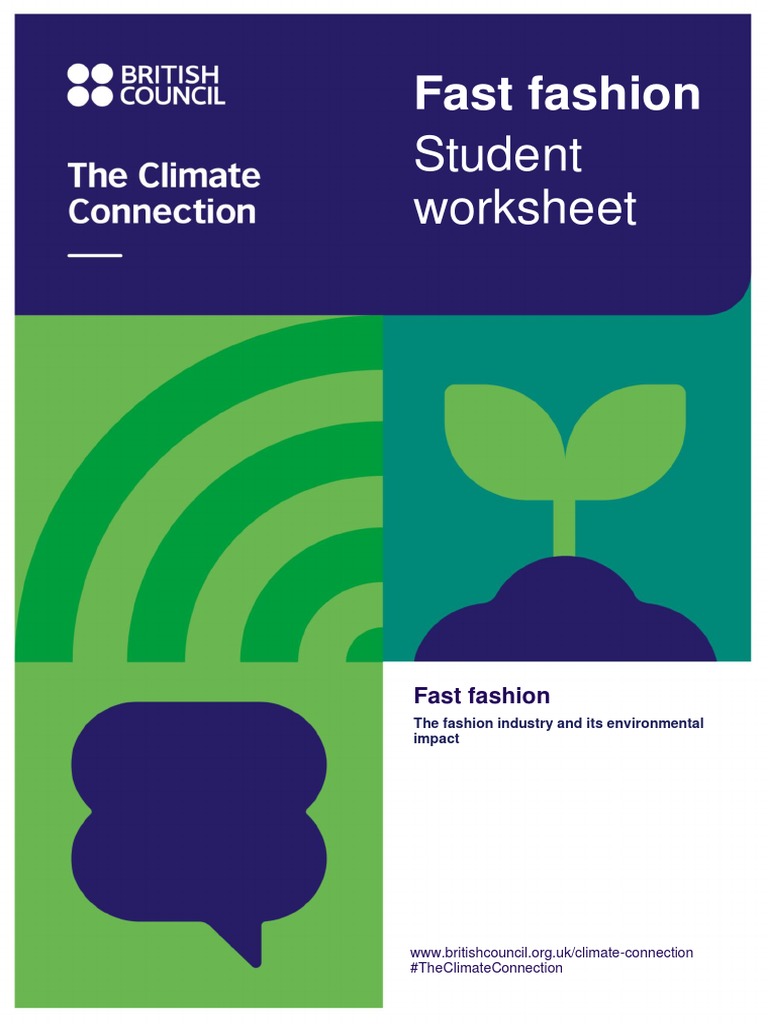 Fast Fashion Student Worksheet F2F | PDF