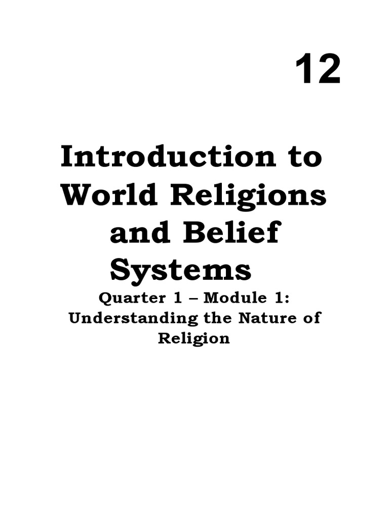 Understanding World Religions Module | PDF | God | Monotheism