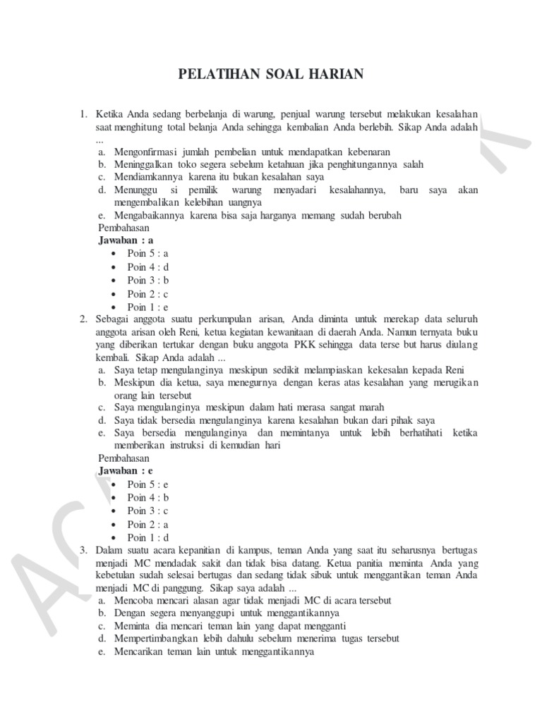 Soal Manajerial Sesi 2 | PDF | Karier & Perkembangan | Griya & Taman