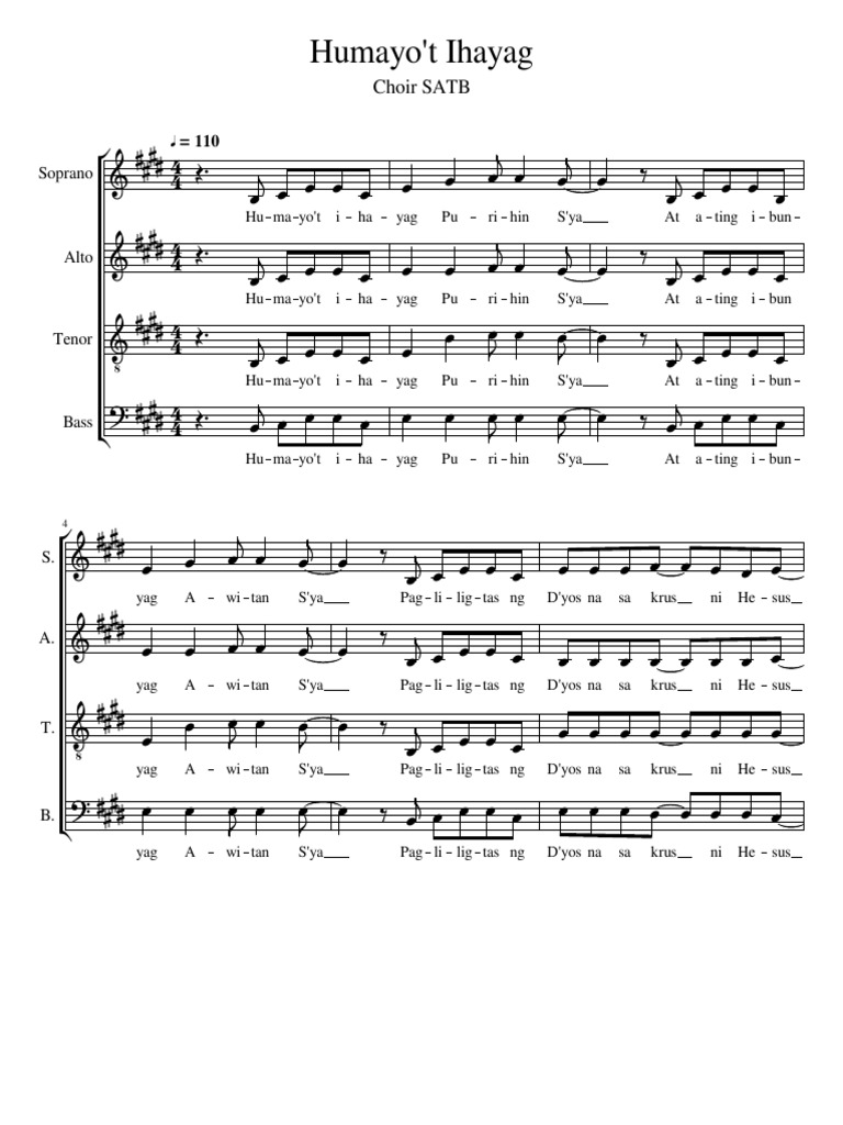 Humayo't Ihayag Music Sheet | PDF