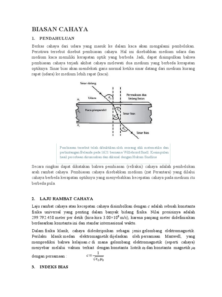 Biasan Cahaya | PDF