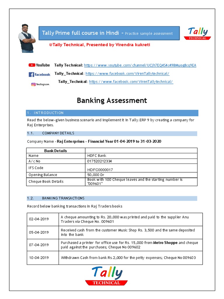 Banking Assignment | PDF | Cheque | Banks