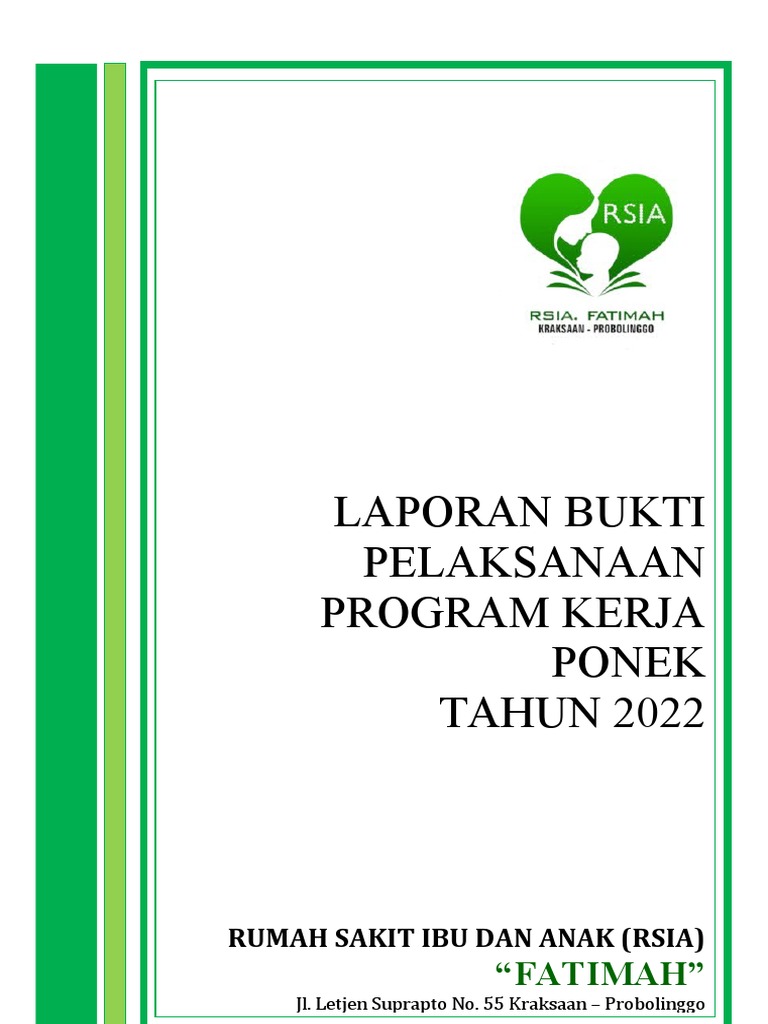 Bukti Laporan Program Ponek | PDF