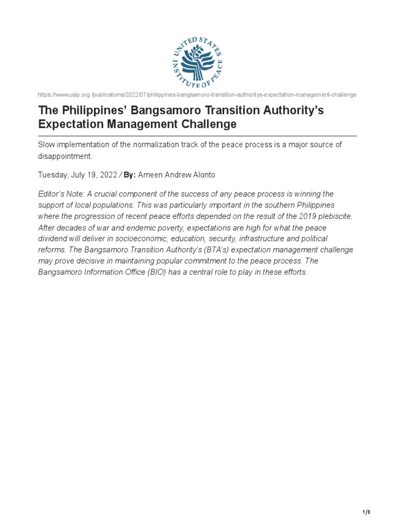 BTA of BARMM | PDF | Government