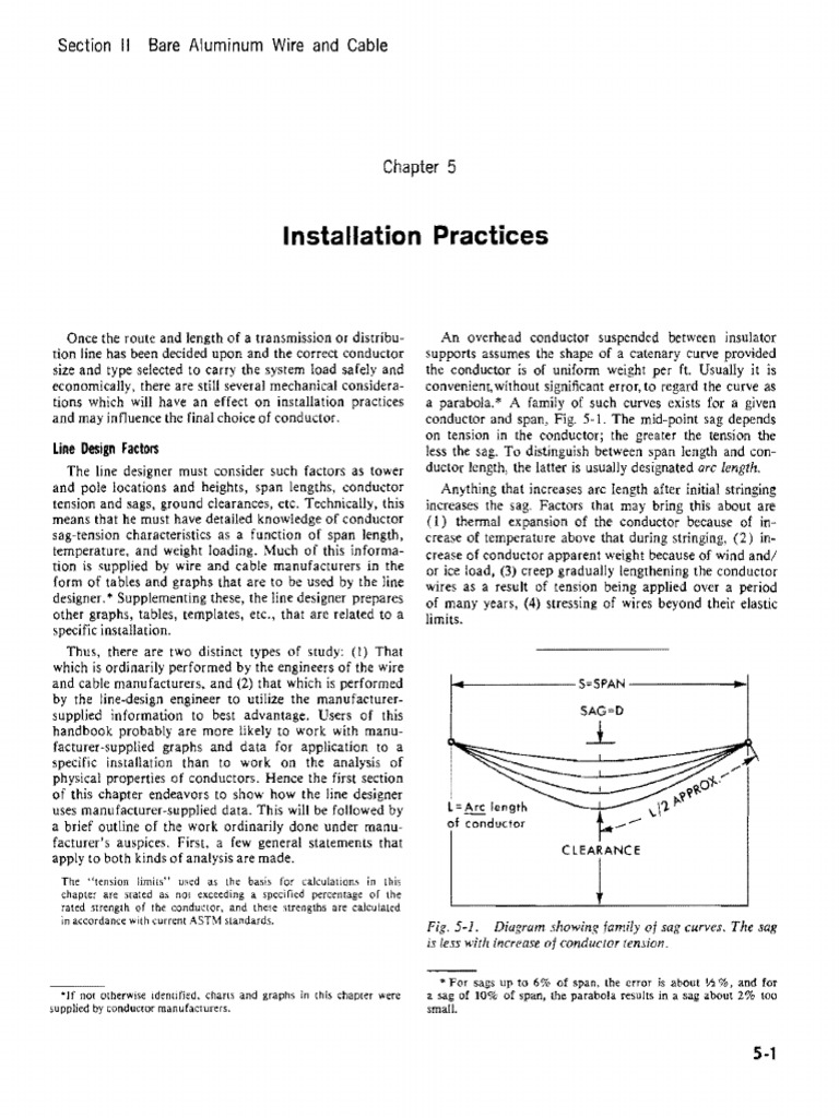 Bare Aluminum Wire and Cable Installation Practices PDF | Download Free ...