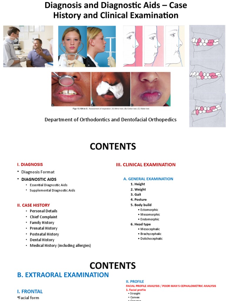 Diagnosis and Diagnostic Aids - Case History and Clinical Examination ...