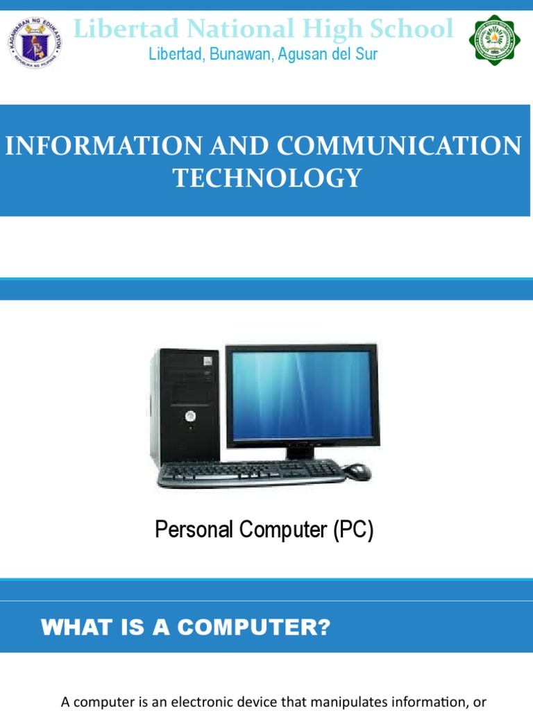 Libertad National High School: Libertad, Bunawan, Agusan Del Sur | PDF | Computer Monitor ...