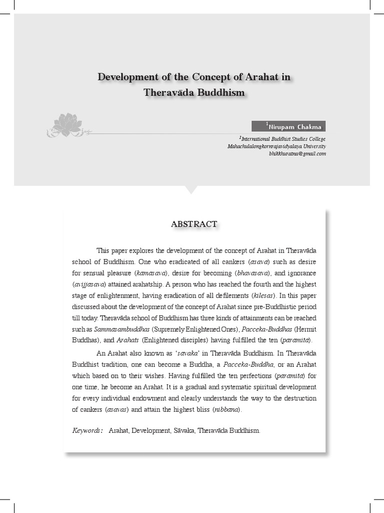 Jibsc2019, 05-Nirupam | PDF | Enlightenment In Buddhism | Buddhahood