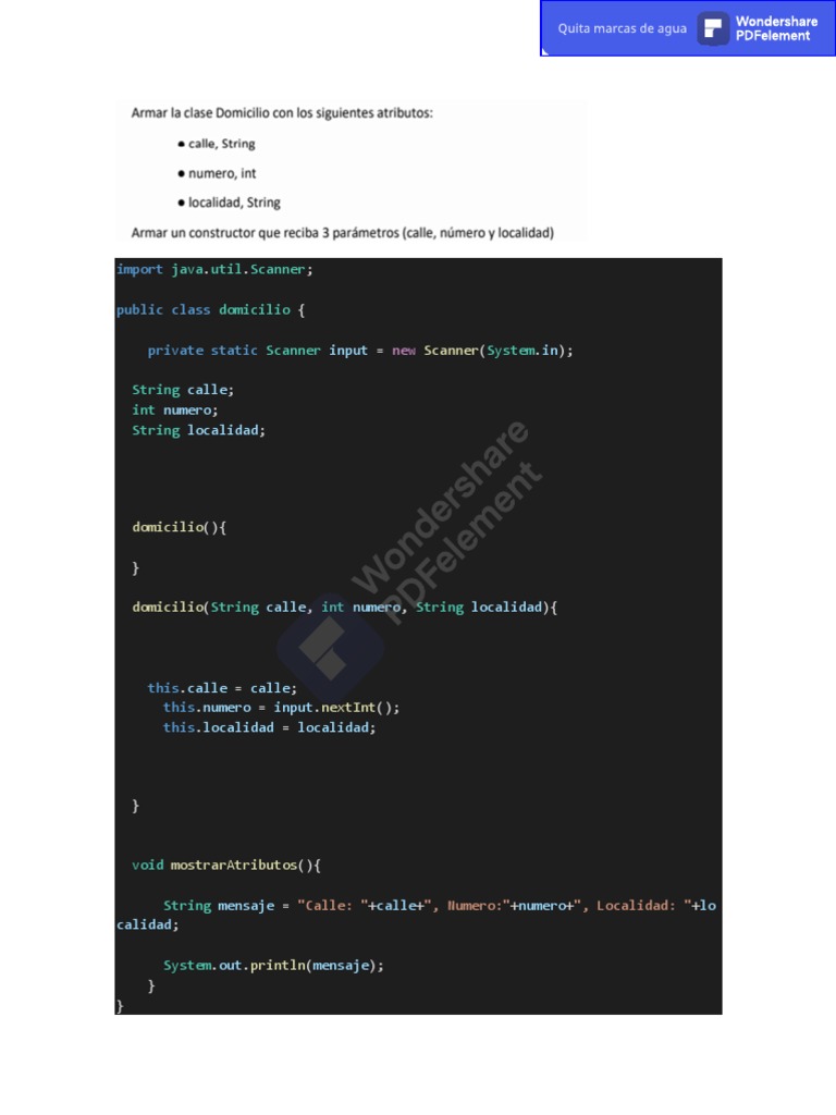 Poo Pdf Pdf Programación Constructor Programación Orientada A Objetos