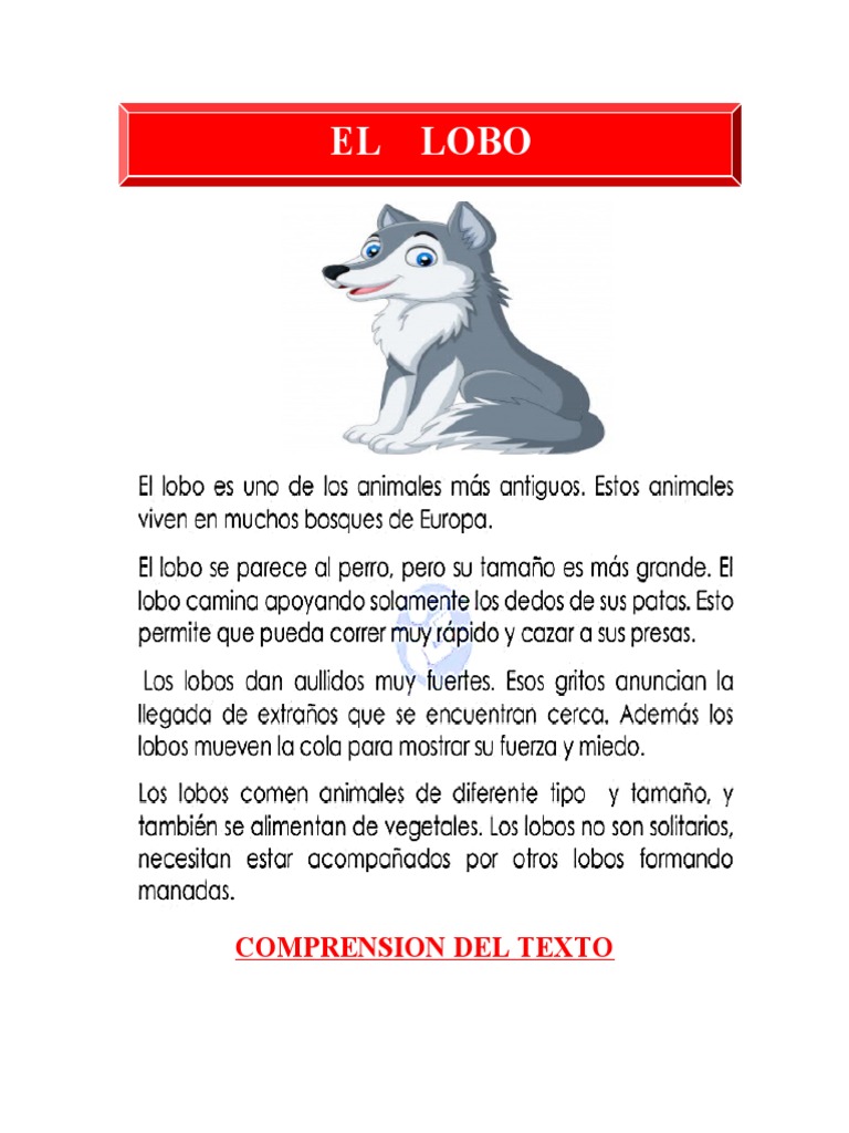 El Lobo Lectura 2 | PDF