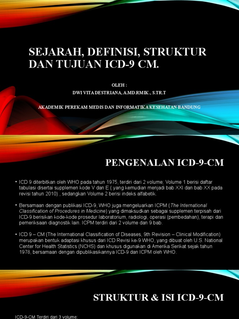 Sejarah, Definisi, Struktur Dan Tujuan ICD-9 | PDF