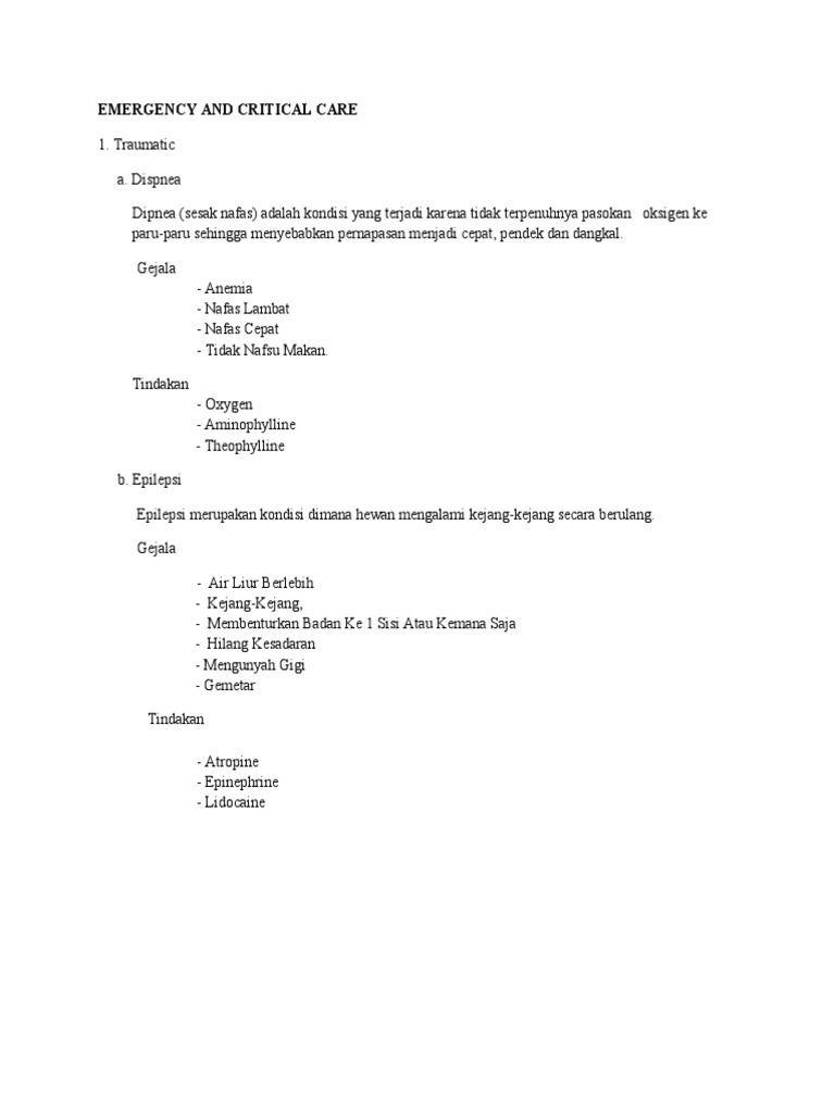 EMERGENCY | PDF
