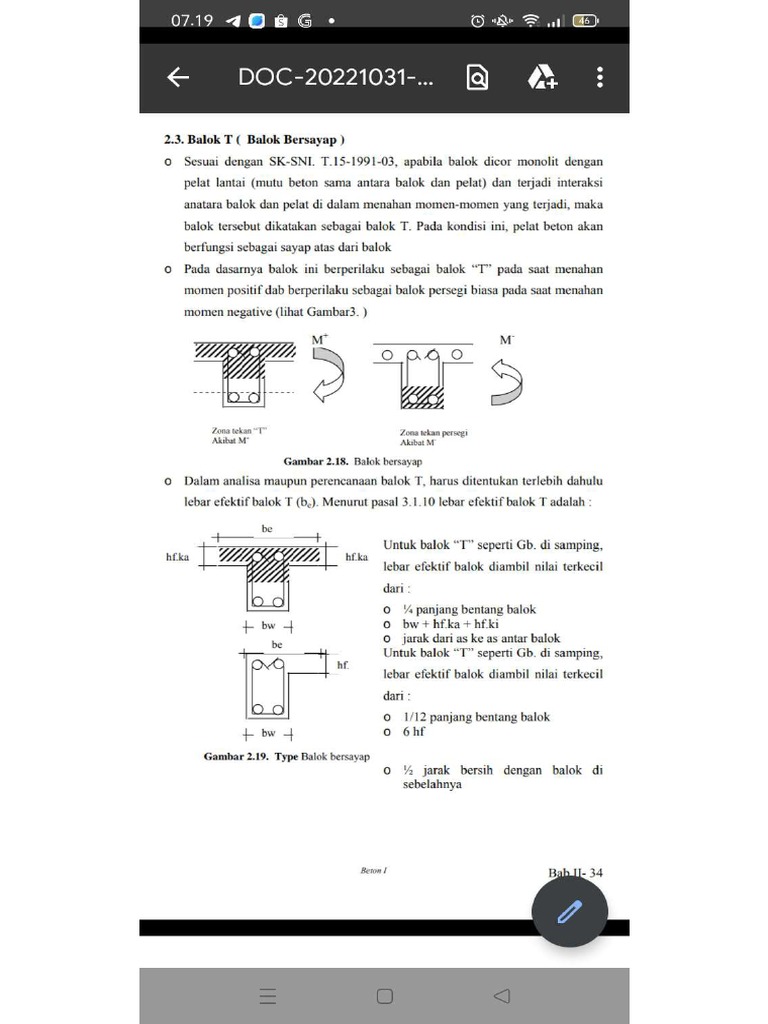 Materi BALOK T | PDF