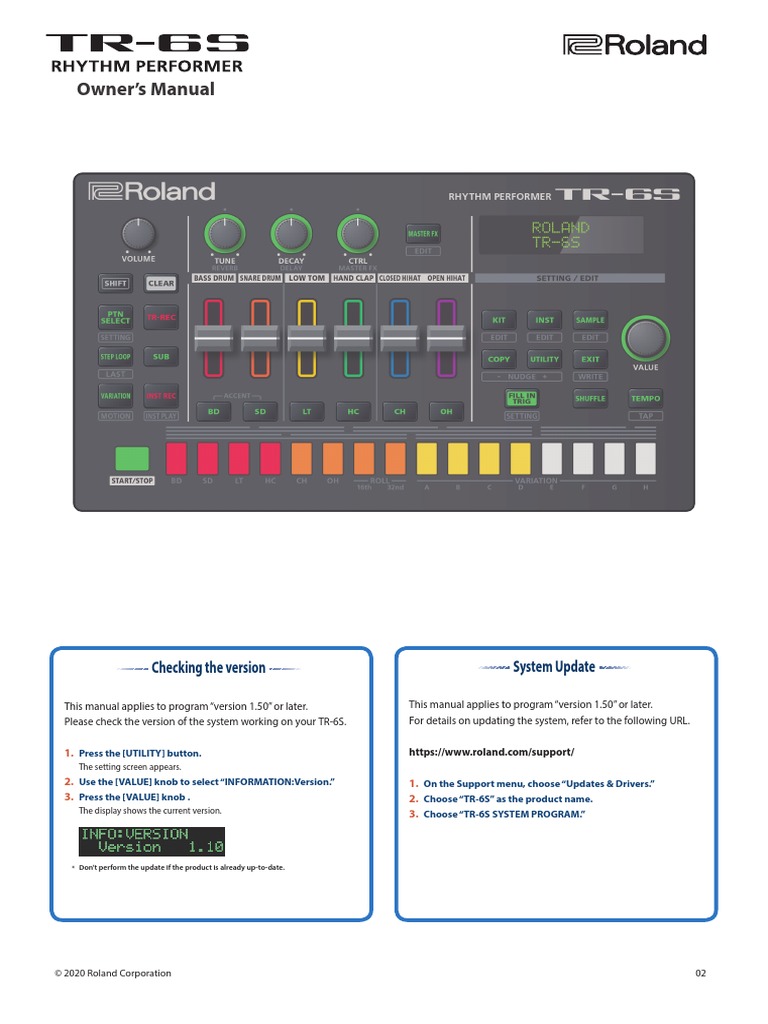 TR-6S Manual Eng02 W | PDF | Usb | Computer Hardware