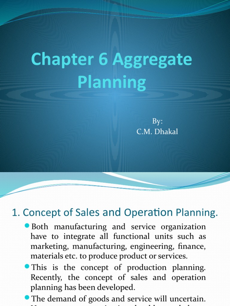 Planning in Aggregate | PDF | Finance & Money Management