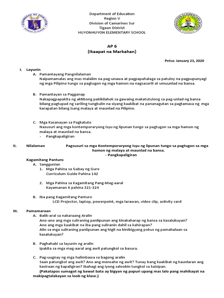 Ap 4th Grading Demo | PDF