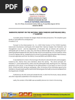 Narrative Report Sample | PDF | Earthquakes | Emergency Management