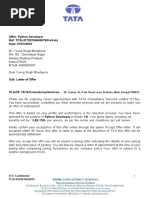 TCS Offer Letter PDF | PDF | Arbitration | Intellectual Property