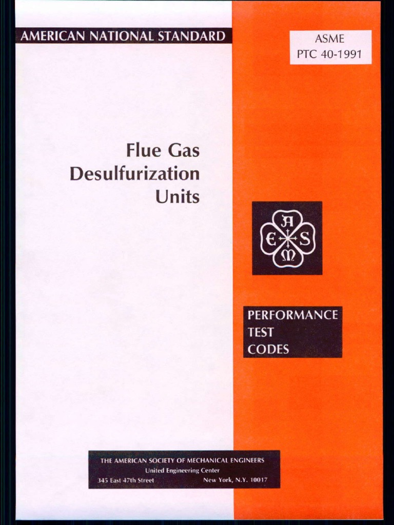 PTC-40-1991 - Performance Test Codes Flue Gas Desulfurization Units PDF ...