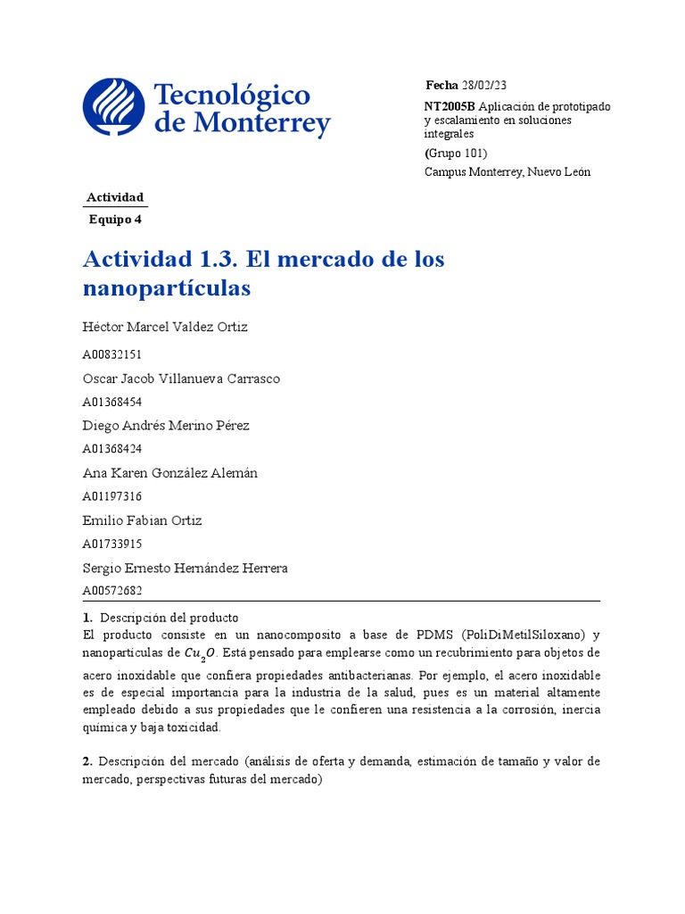 Actividad 1.3 - Eq4 PDF | PDF