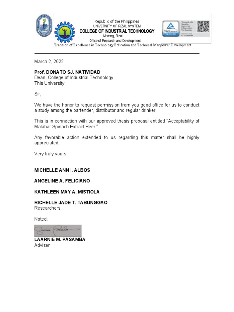 Letter Validation and Permit | PDF | Thesis | Doctor Of Philosophy