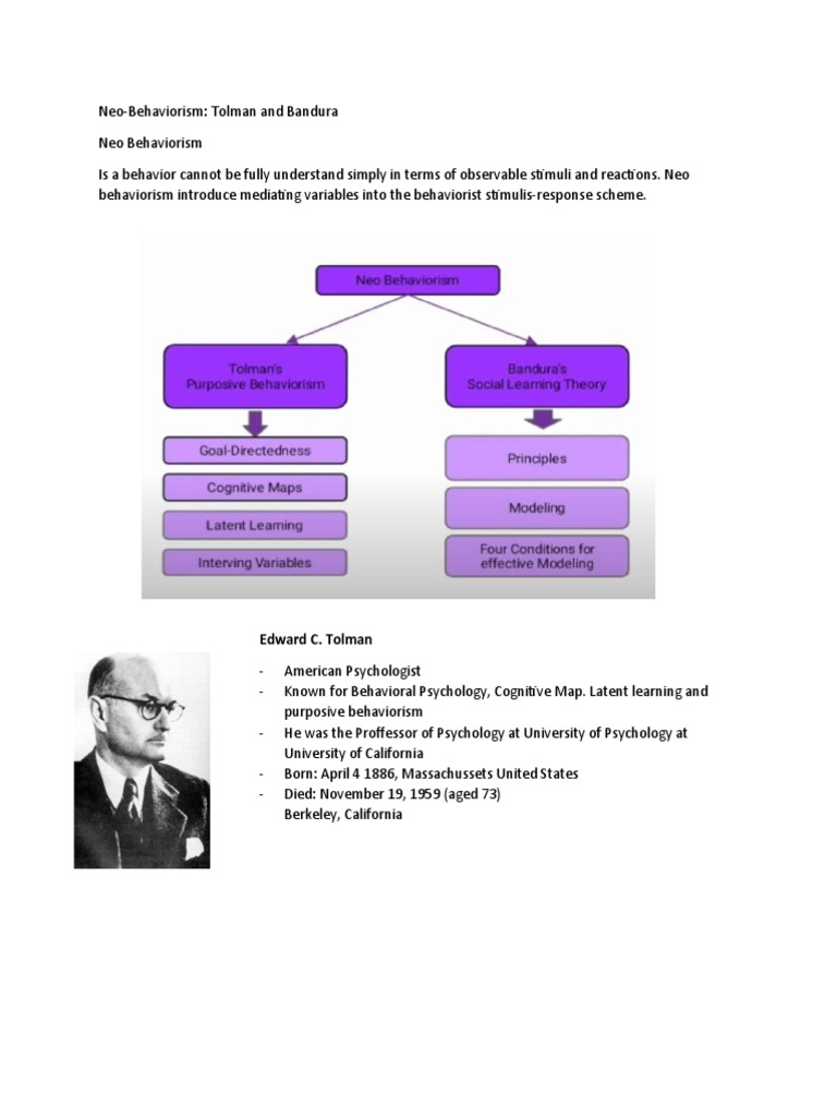 Edward Tolsman | PDF | Learning | Behaviorism