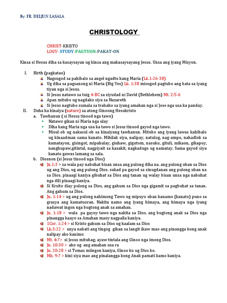 CHRISTOLOGY | PDF