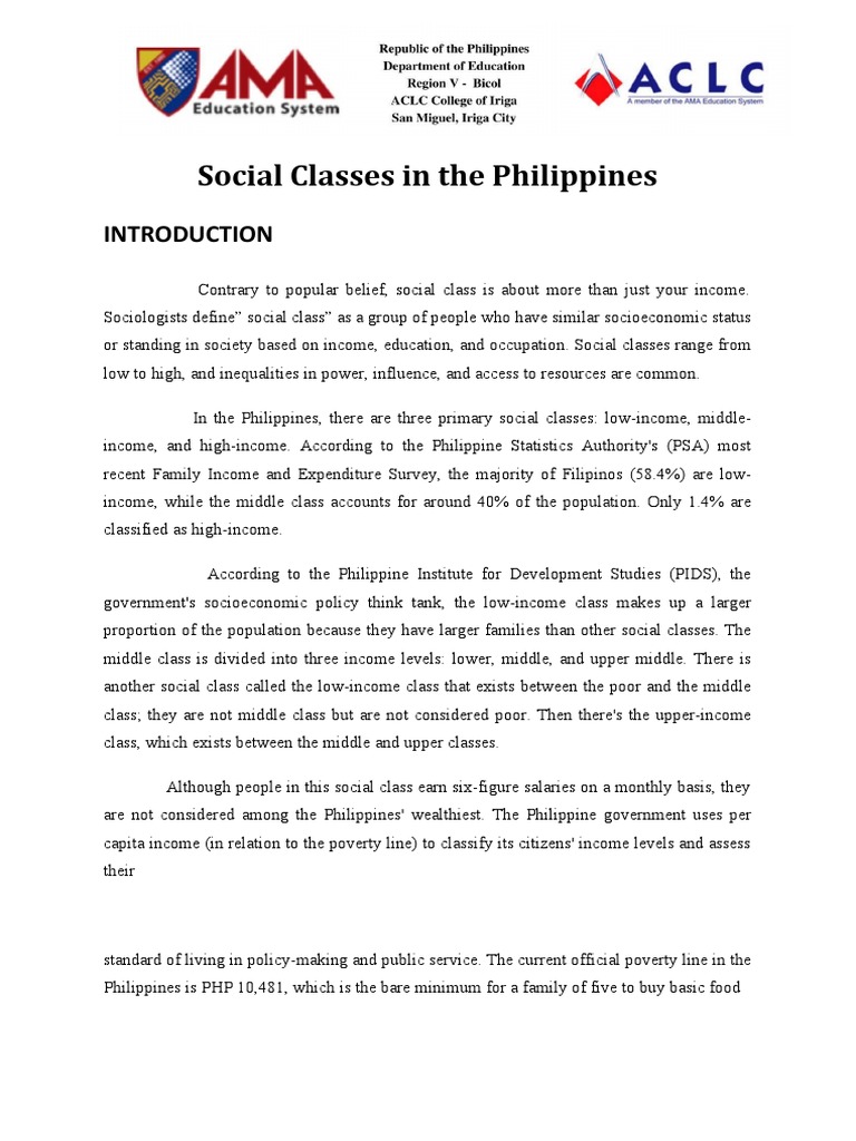 Social Classes in The Philippines 123 | PDF | Spanish Empire | Philippines