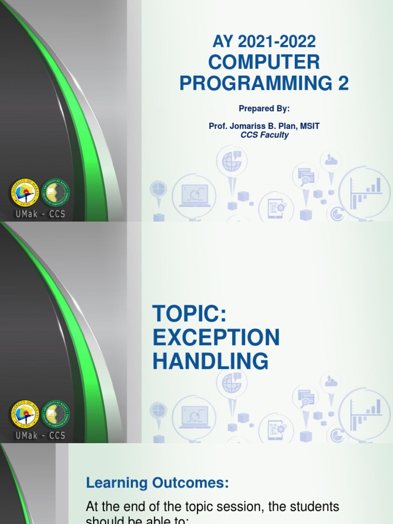 Comprog2 Week8 - Session 1-2 | PDF | Systems Engineering | Software ...