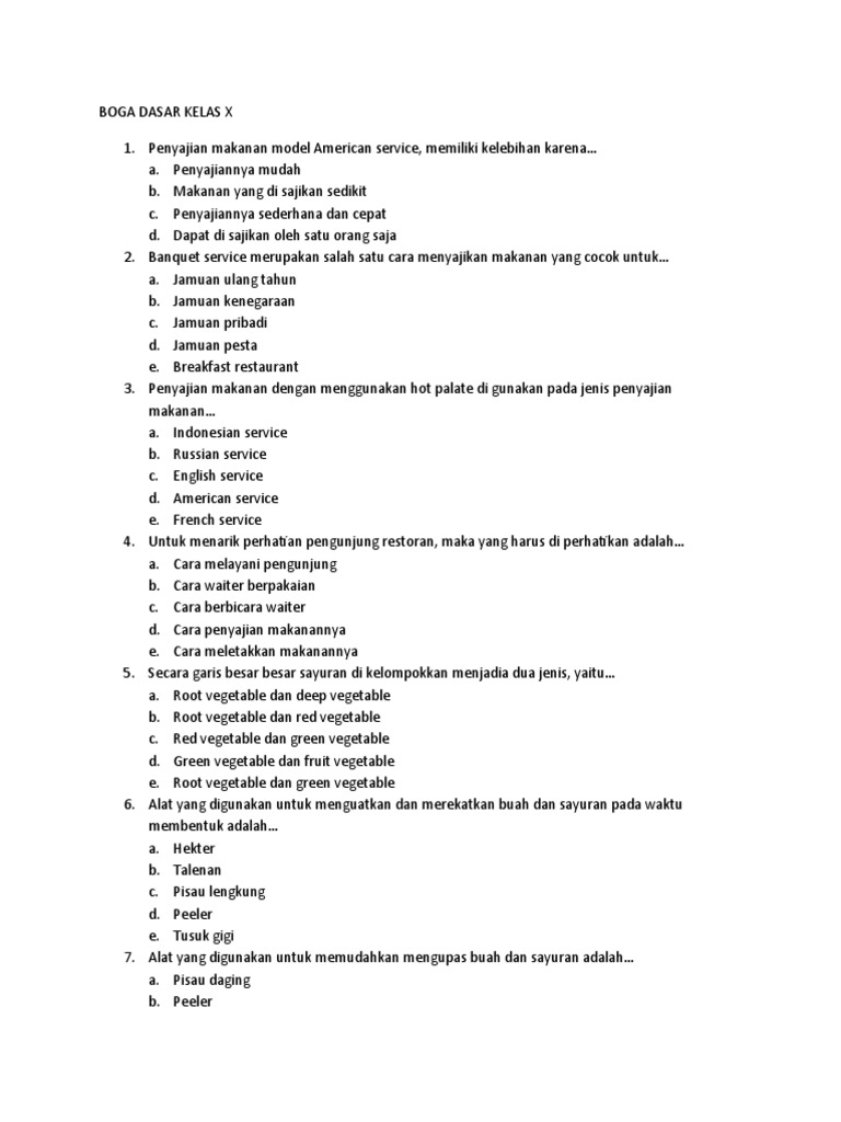 Boga Dasar Kelas X | PDF | Seni & Disiplin Bahasa | Griya & Taman