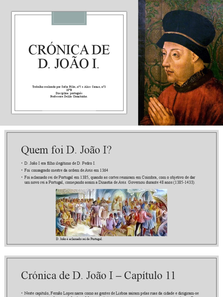 Crónica de D João I | PDF | Portugal