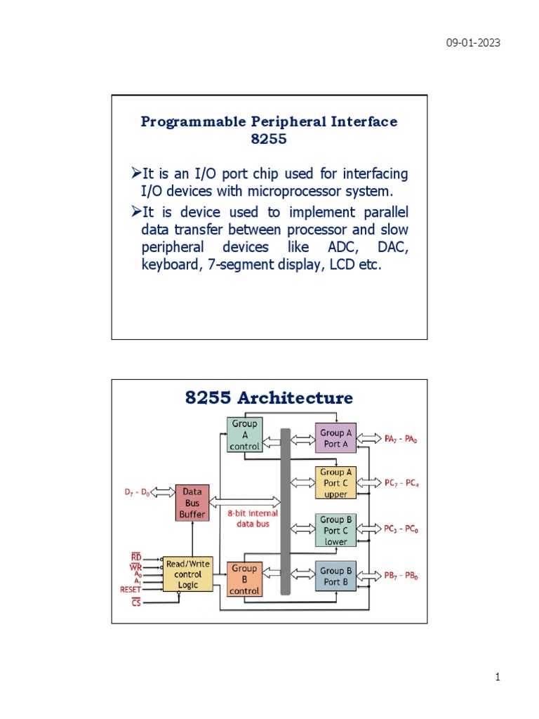 8255 Ppi | PDF | Input/Output | Electronics