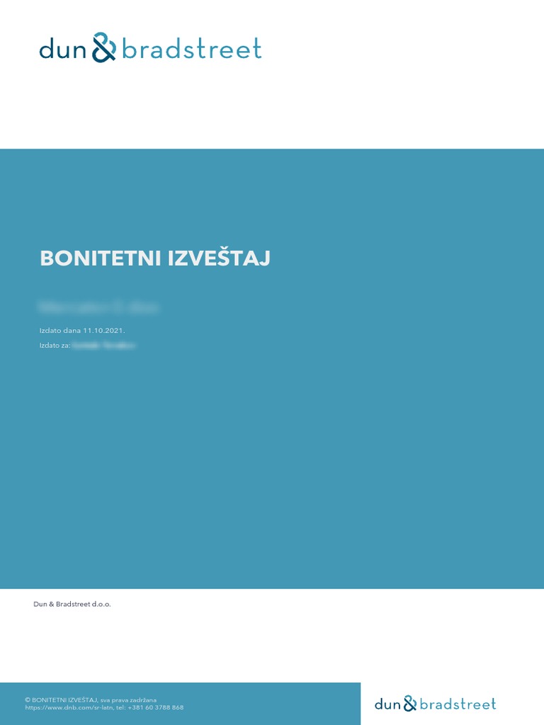 BonitetnoPorocilo RS RS | PDF