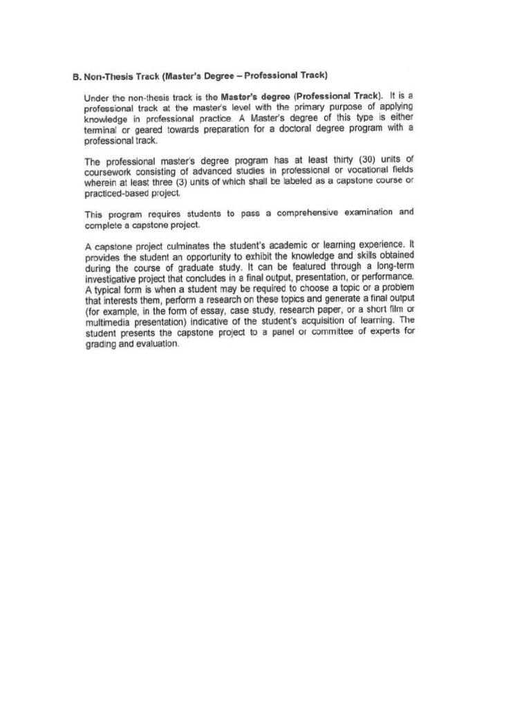 Capstone Description Lifted From CMO No. 15 Series of 2019 | PDF