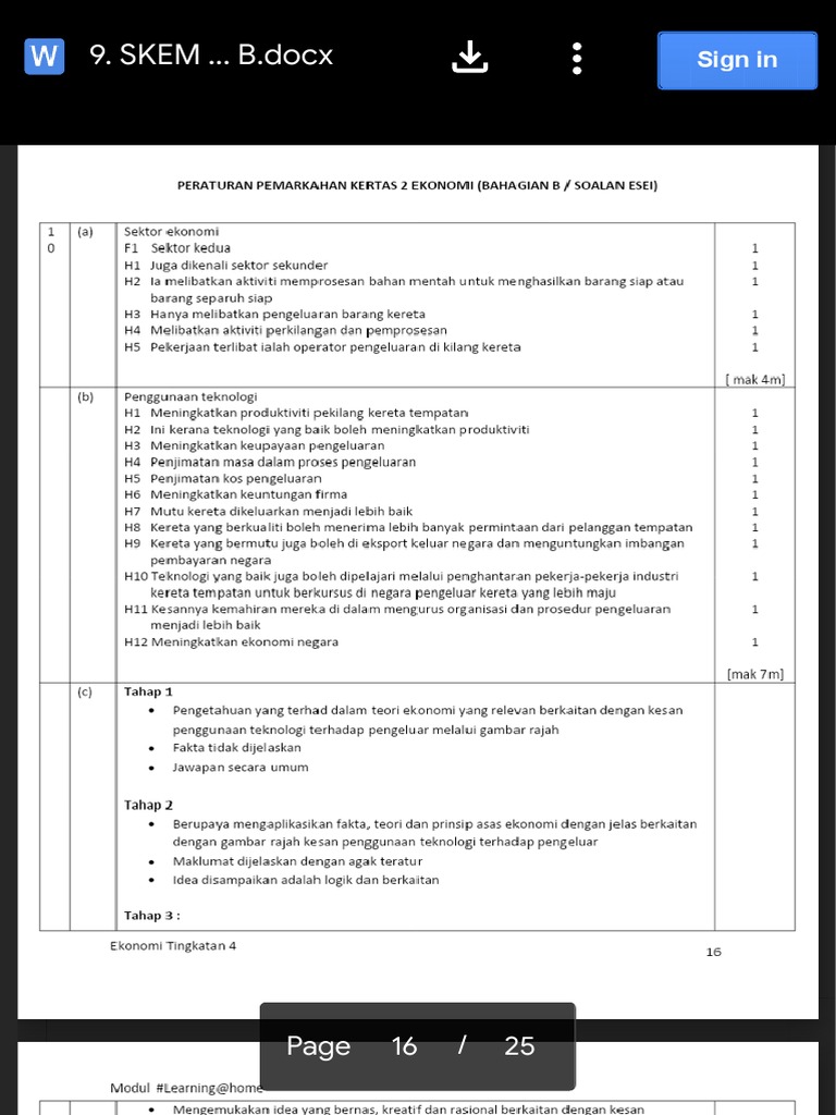 SKEMA K2 BAHAGIAN B.docx - Google Drive PDF | PDF