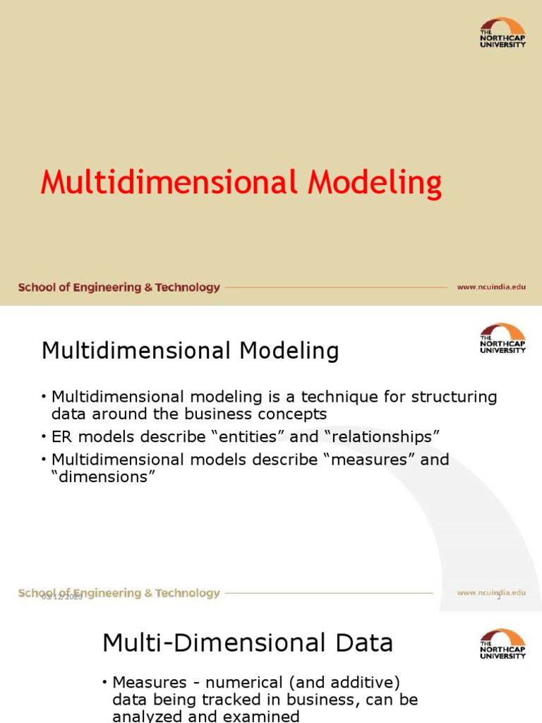 L7. Multidimensional Modeling | PDF | Information Science | Software Design