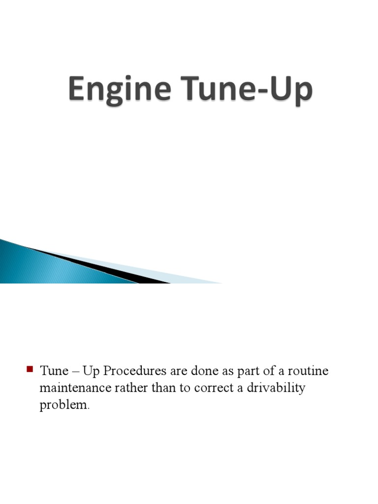 Engine Tune Up ppt.1 | PDF | Throttle | Ignition System