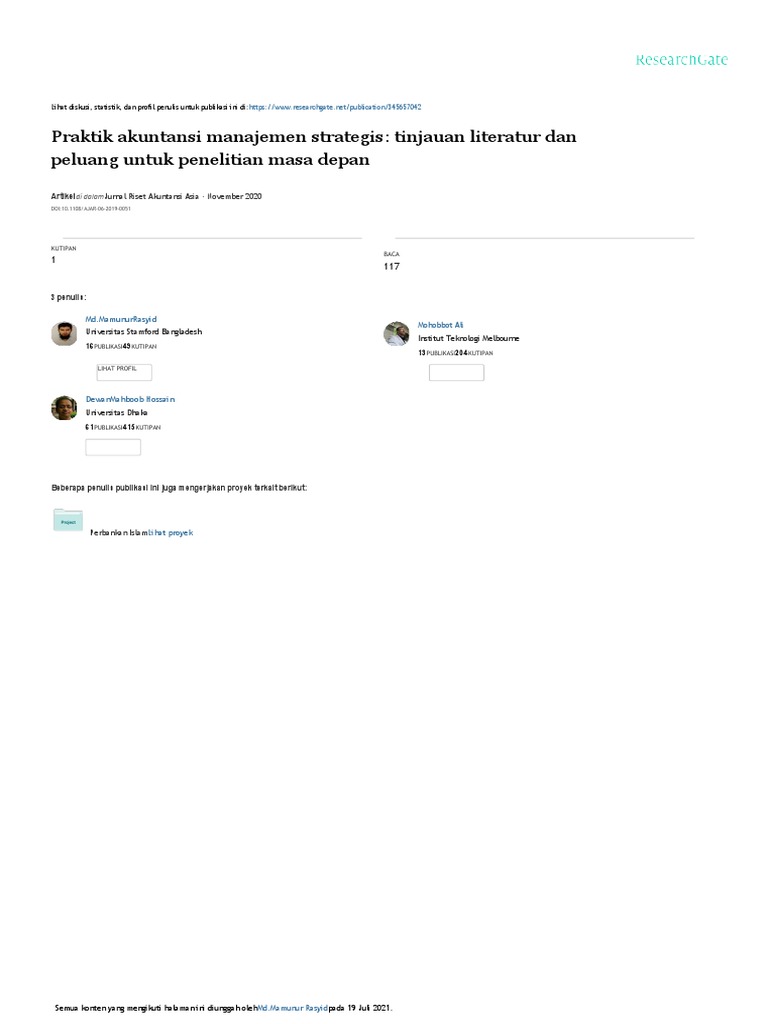 Strategic Management Accounting Practices A Litera - En.id | PDF