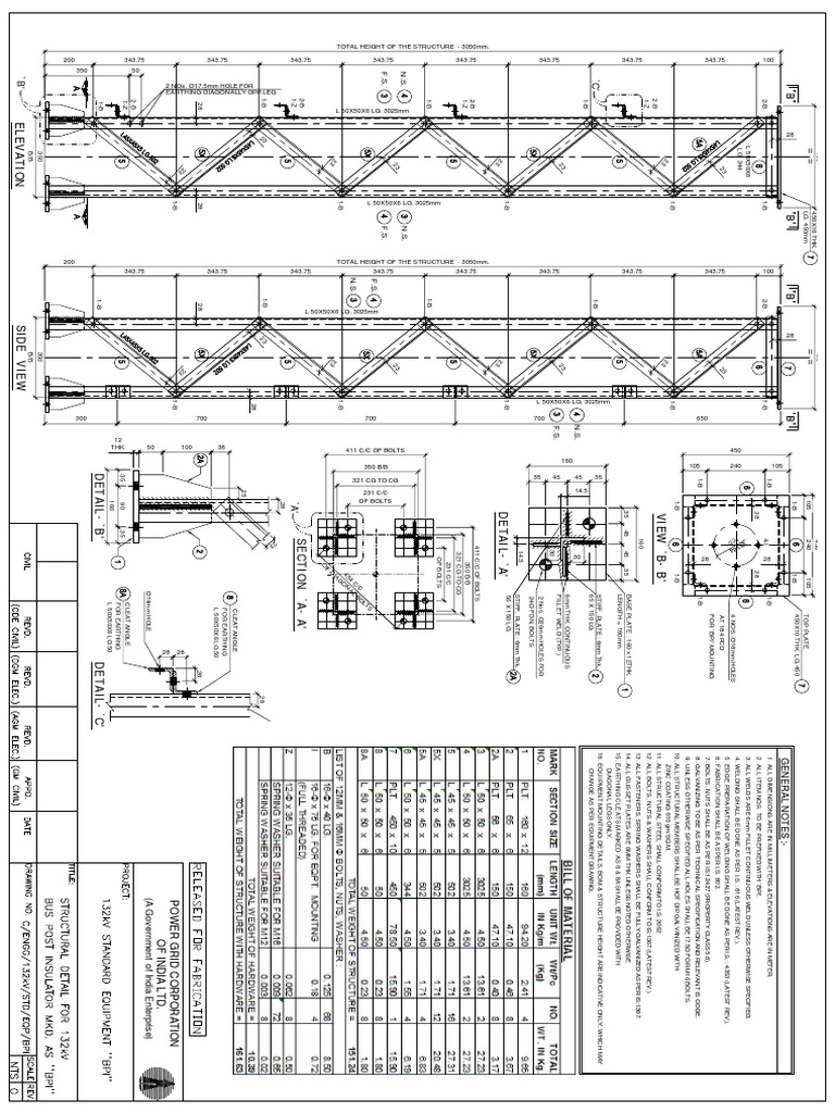 132kV Bus Post Insulator MKD | PDF | Screw | Building Engineering