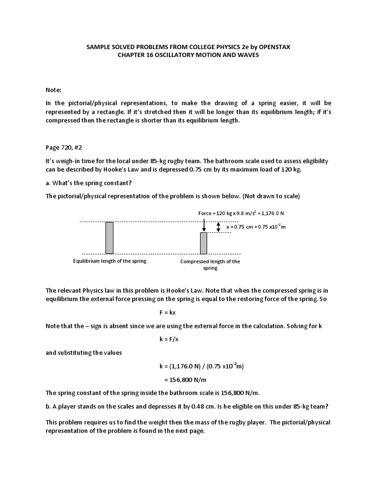 Sample Solved Problems Module 1 Lesson 1 V 2023 | PDF | Mass | Force