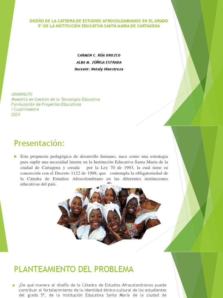 Propuesta Catedra de Estudios Afrocolombianos | PDF | Inclusión ...