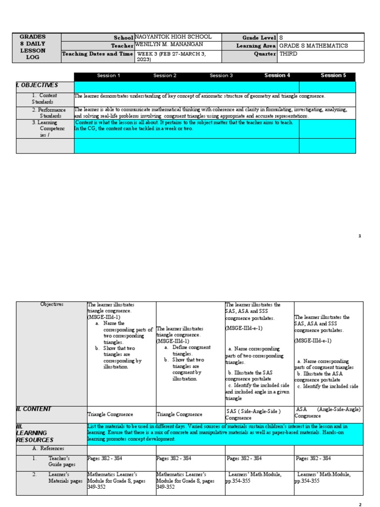 Math Q3W3 Feb27-March3 | Download Free PDF | Cognitive Science | Behavior Modification