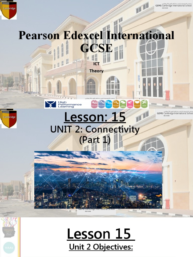 Lesson 11 Unit 2 Connectivity Part 1 Pdf Computer Network