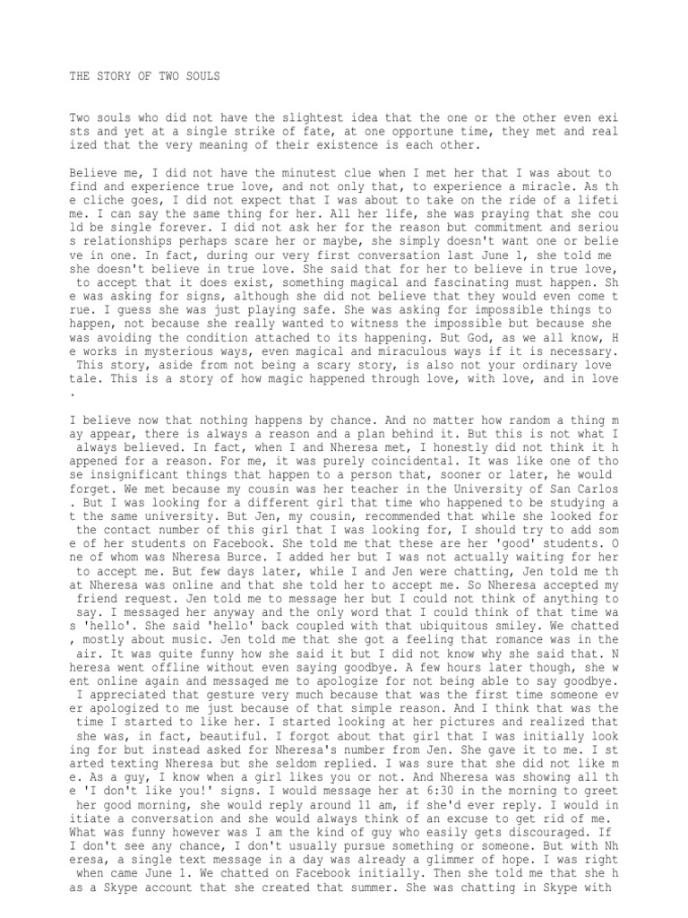 The Story of Two Souls (True Story) | PDF | Miracle