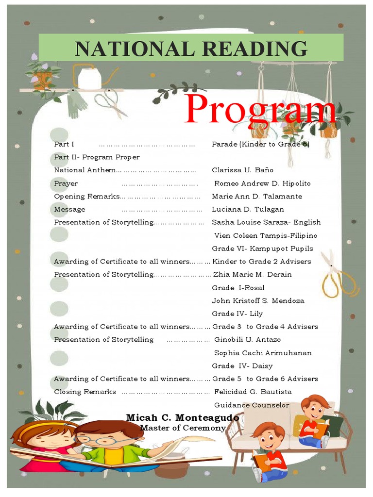 Program Reading | PDF