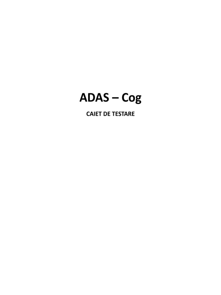 Adas Cog | PDF