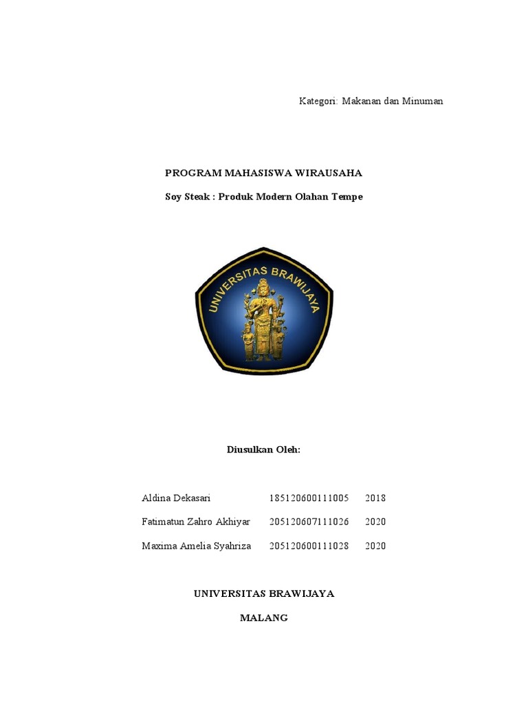 Proposal PMW - Steak Tempe | PDF