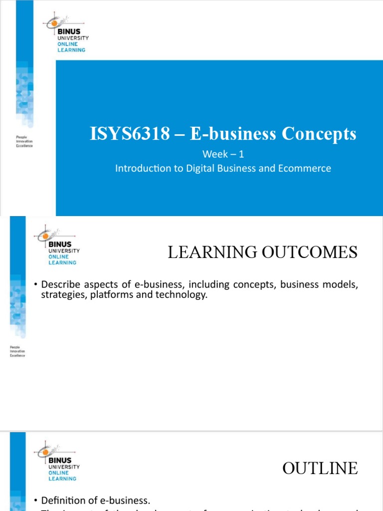 PPT W1 | PDF | E Commerce | Electronic Business